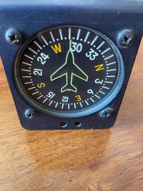 Precision Aviation Vertical Card Magnetic Compass. Used. - Airplane ...