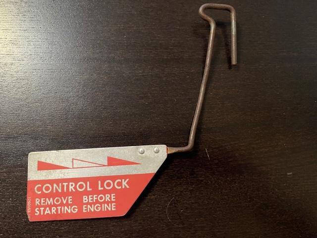 Cessna 152 Control Lock. Used - Airplane Salvage Parts, Inc. - Reno, NV